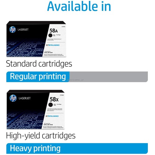 HP, Toner, 58A, Ink, CF258A, Black, Cartridge, Laserjet, Laser, Printer