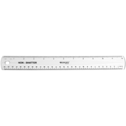 Westcott ACM NON-SHATTER 12-inch Ruler