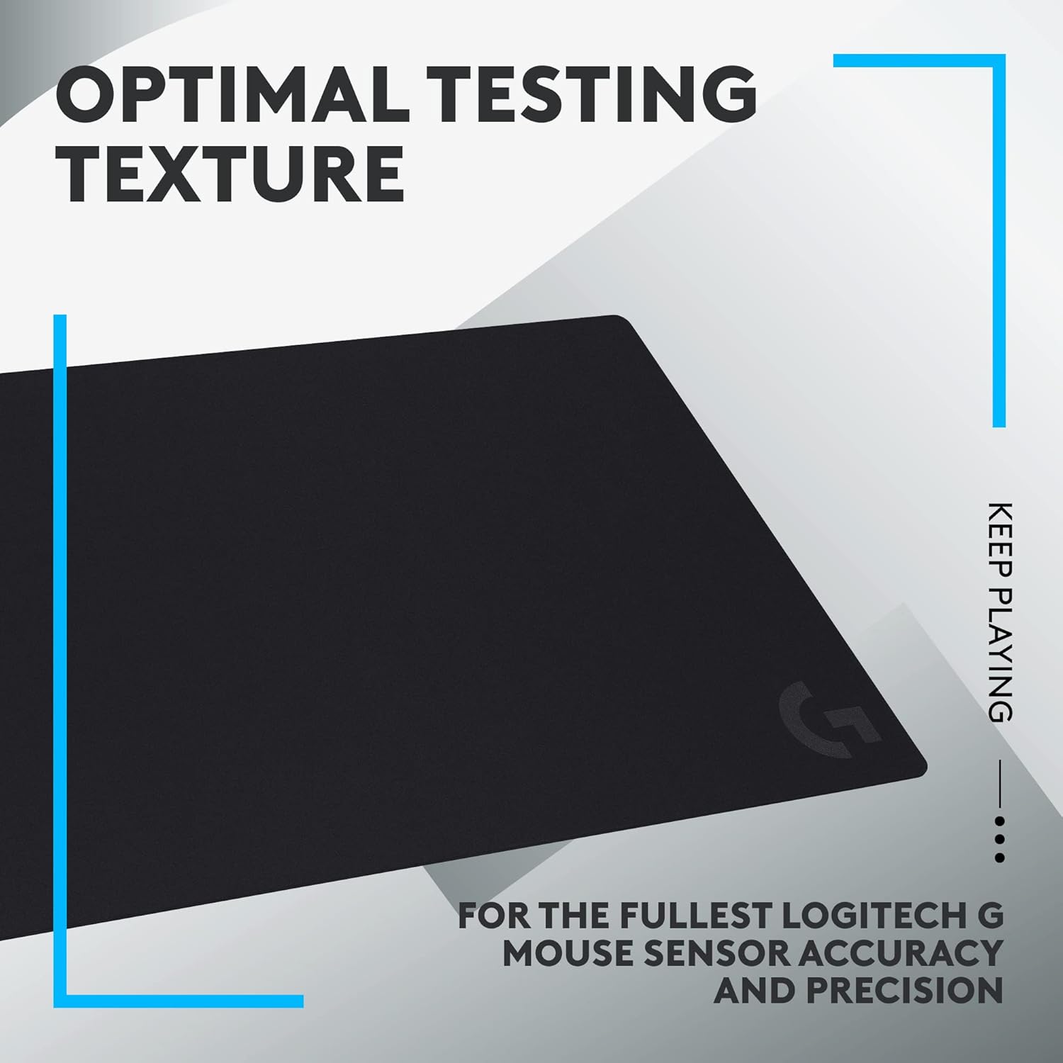 Logitech G840 XL Cloth Gaming Mouse Pad - 0.12 in Thin, Stable Rubber ...