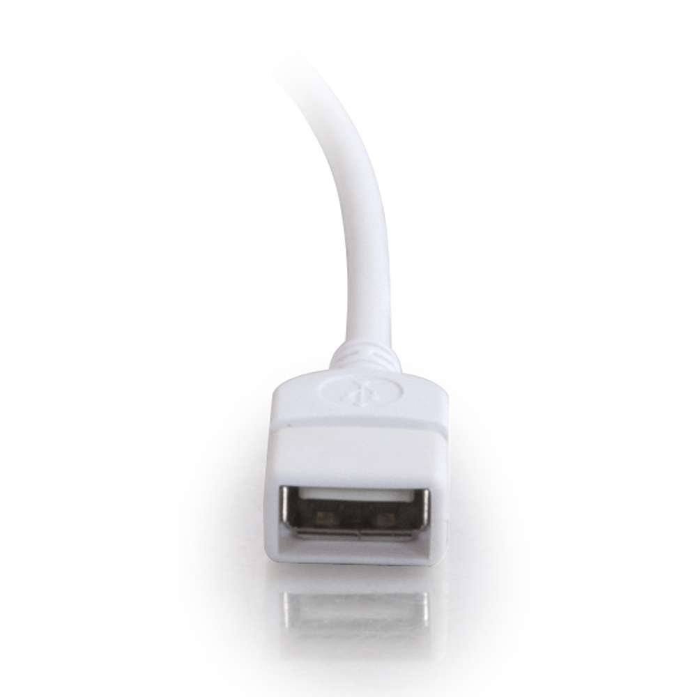 C2G USB EXTENSION 2M WHT