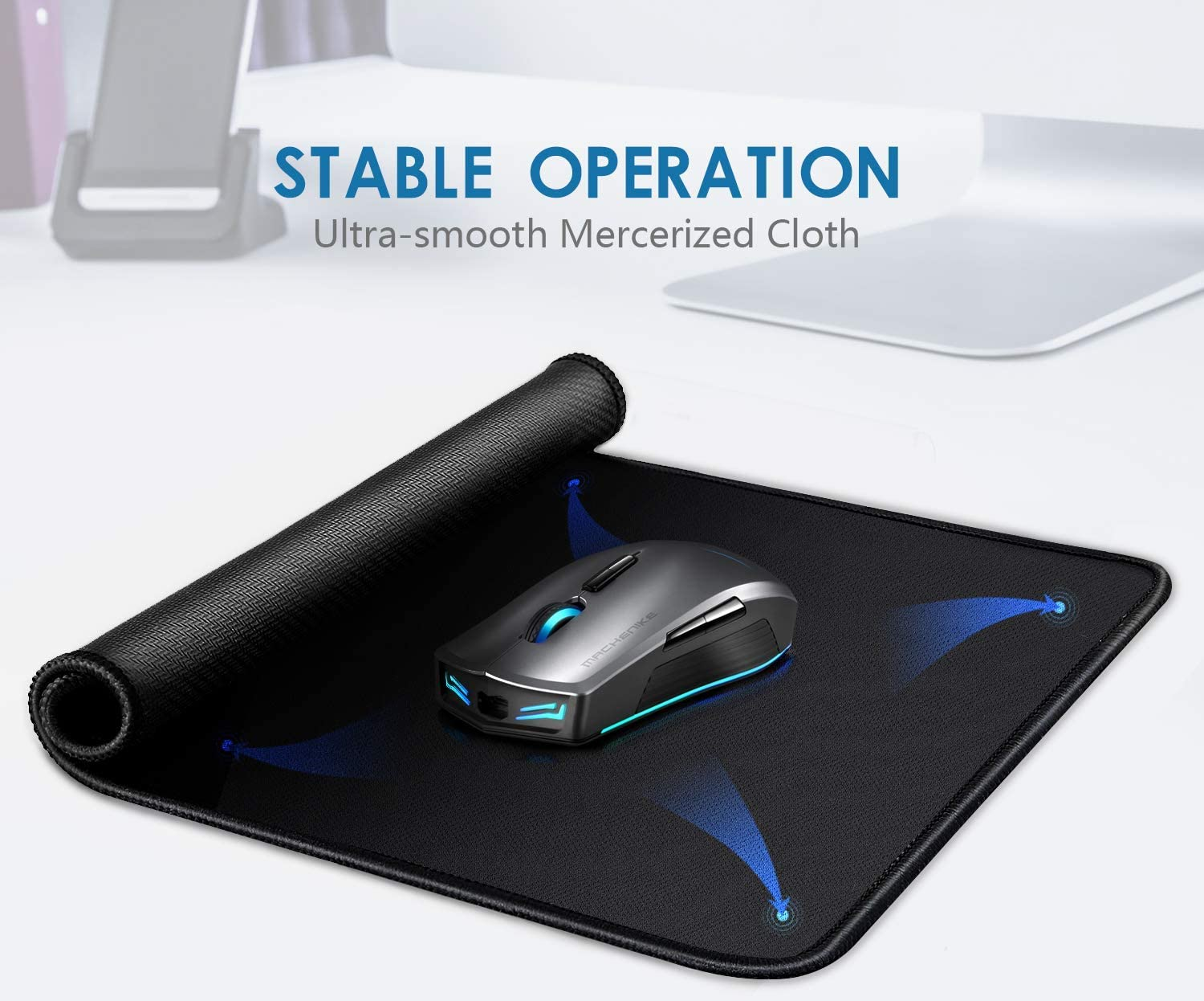 Mouse Pads Stitched Edges Premium Waterproof Gaming Mouse Mat Pad ...