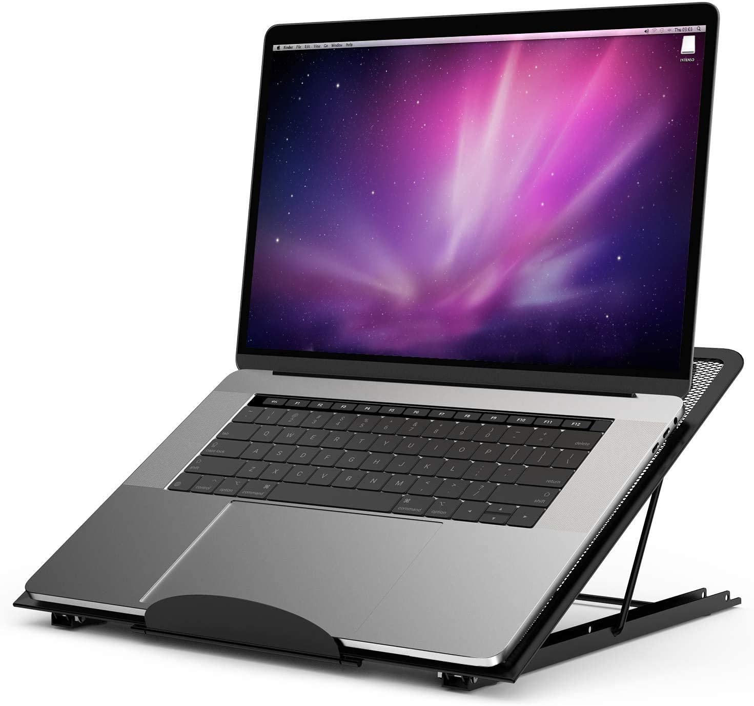 MaxGear Laptop Stand, Ergonomic Mesh Laptop Tablet Stand for Desk ...