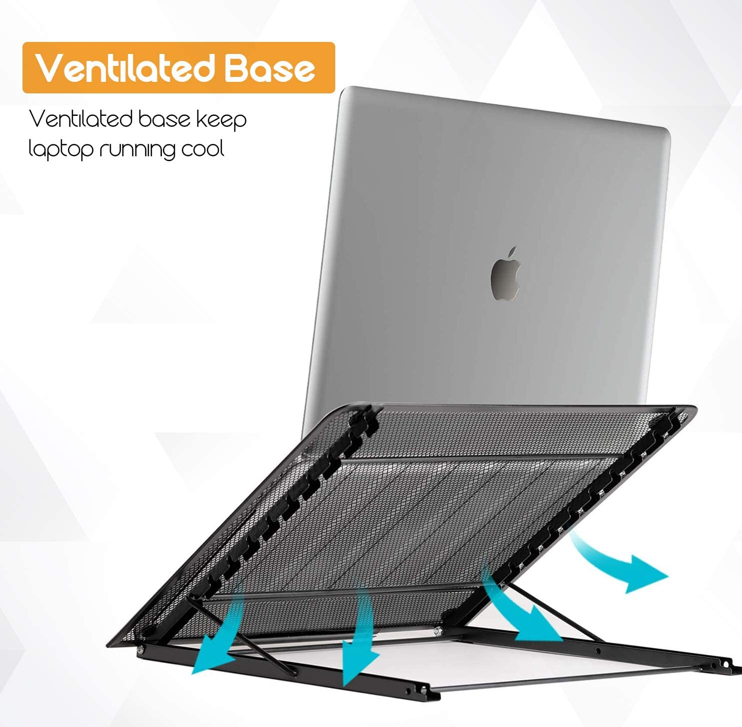 MaxGear Laptop Stand, Ergonomic Mesh Laptop Tablet Stand for Desk ...