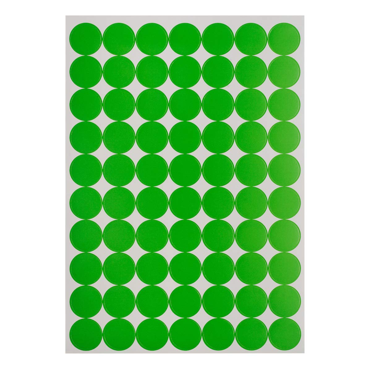 Ave Perm Color Label Rnd 1/4in Grn