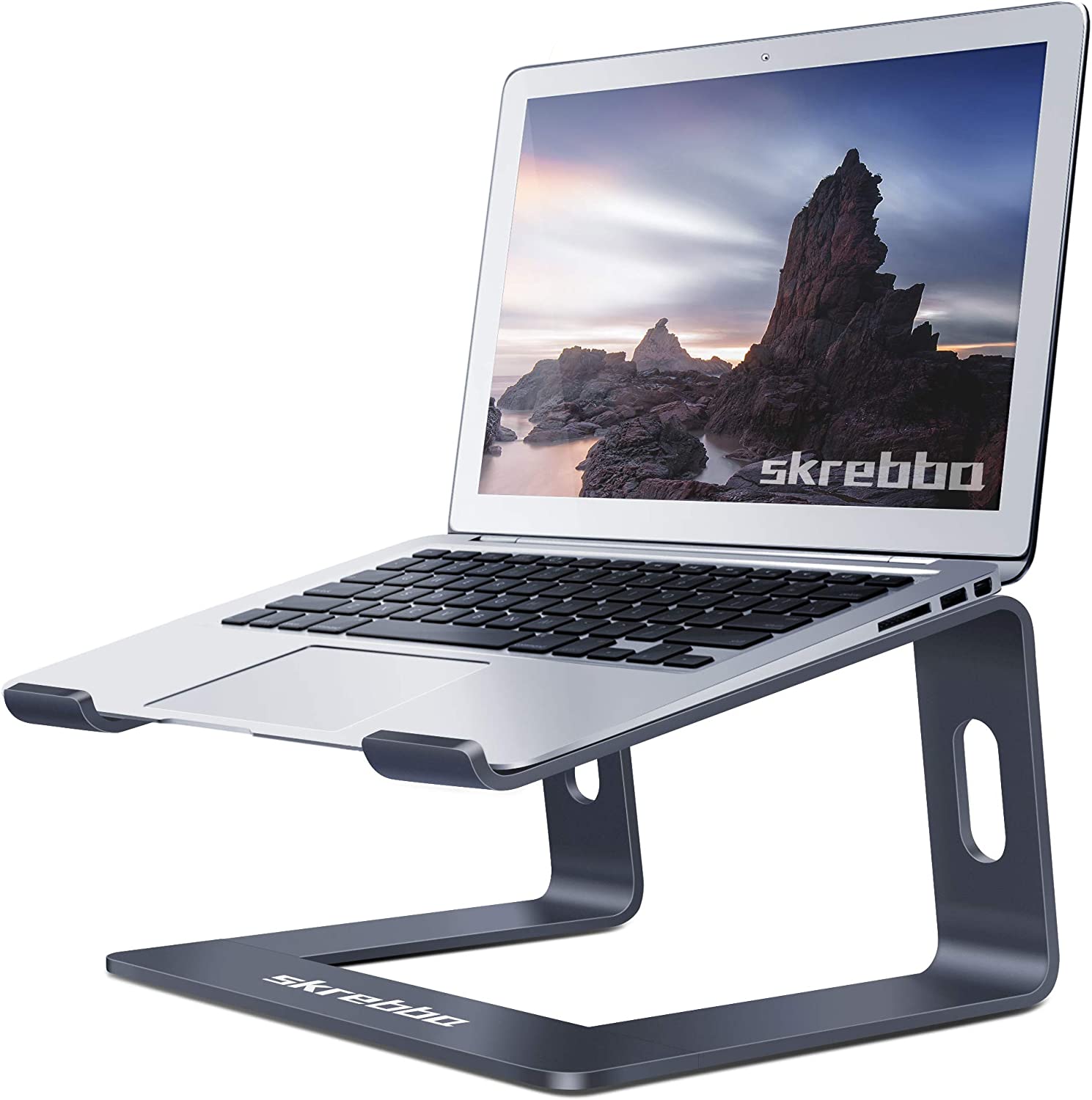 Skrebba Laptop Stand, Portable Ergonomic Computer Lifter Laptop Desktop ...