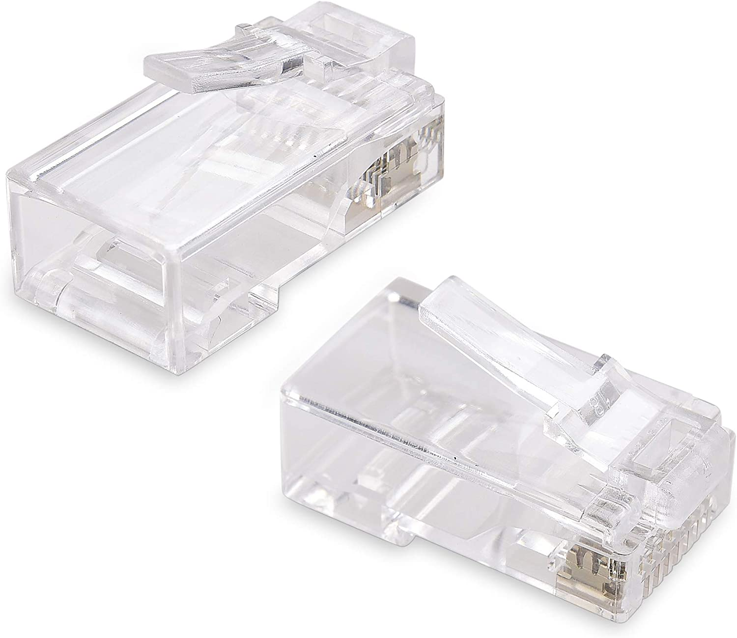 Cable Matters 100 Pack Pass Through RJ45 Modular Plugs for Solid or ...