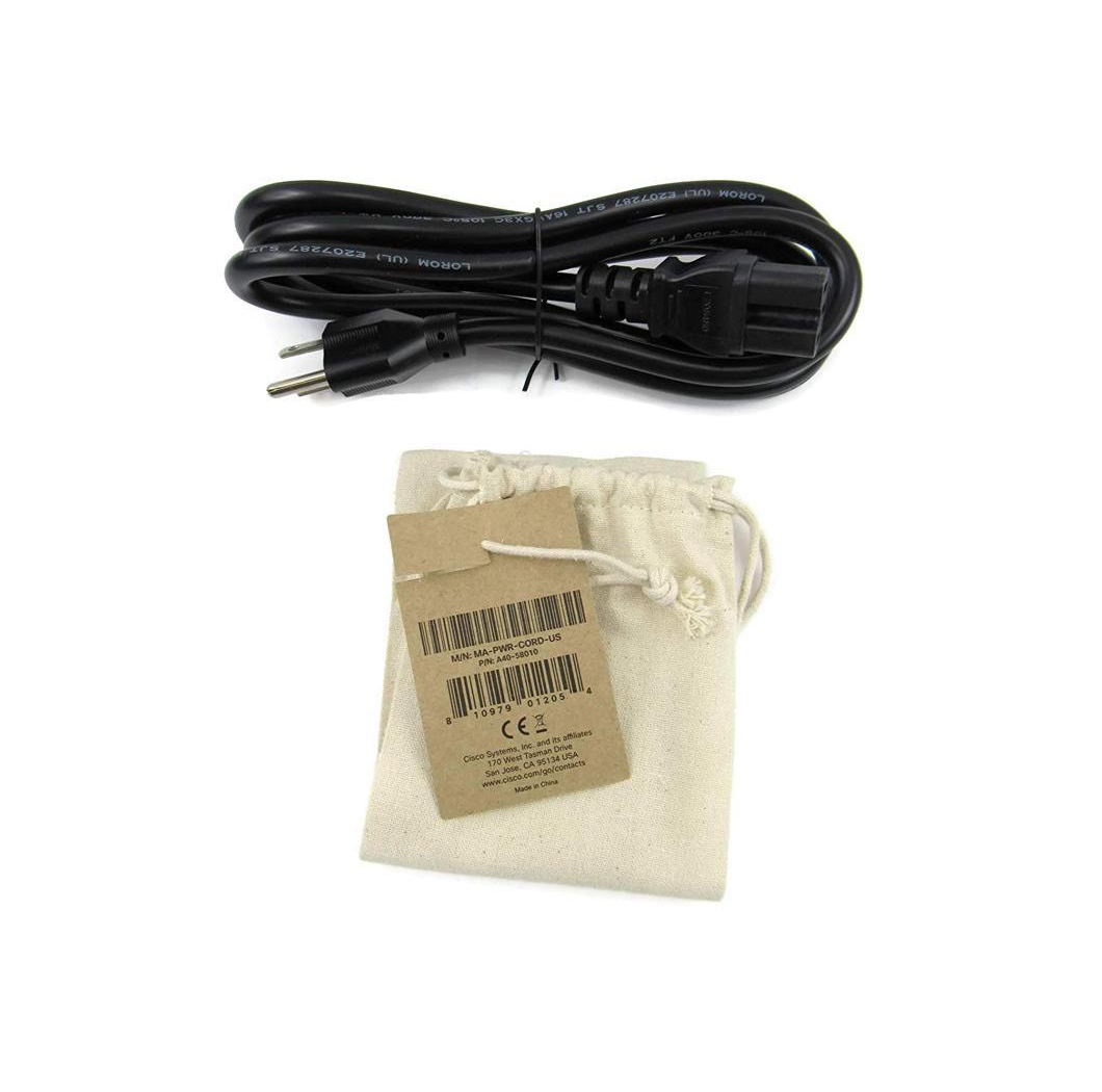Cisco Meraki Power Cord MA-PWR-CORD-US A40-58010 Power Cable 120V AC US ...