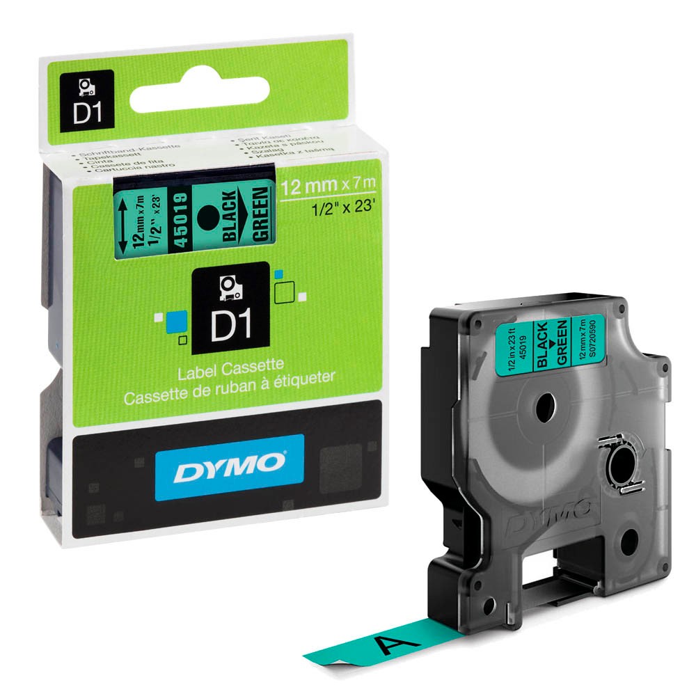 DYMO Standard D1 Labeling Tape for LabelManager Label Makers, Black ...