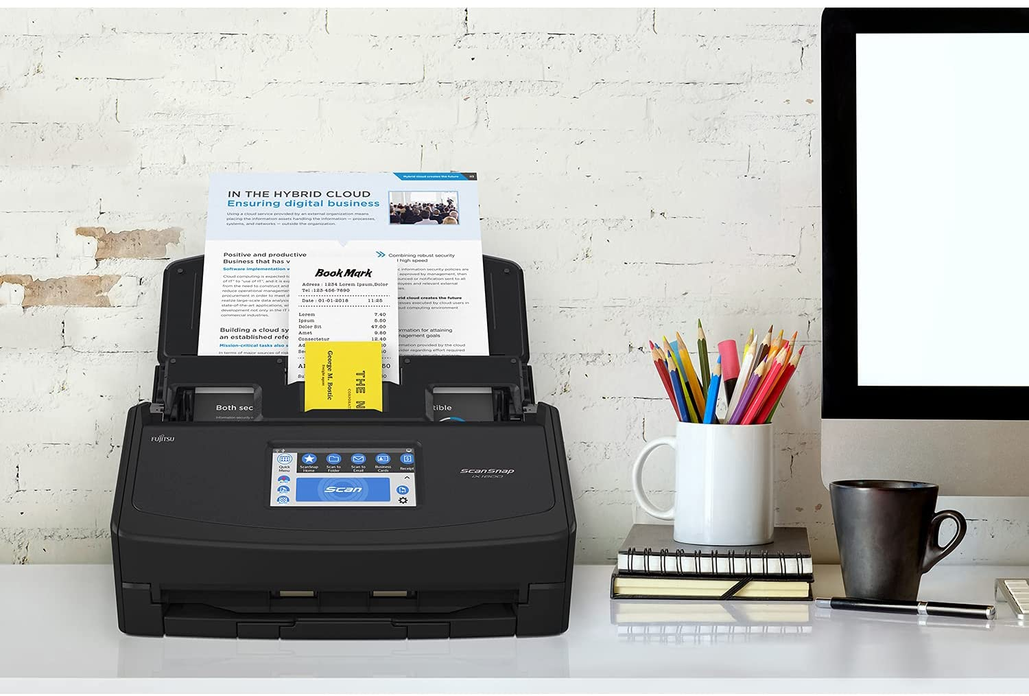 Fujitsu ScanSnap iX1600 Versatile Cloud Enabled Document Scanner for ...