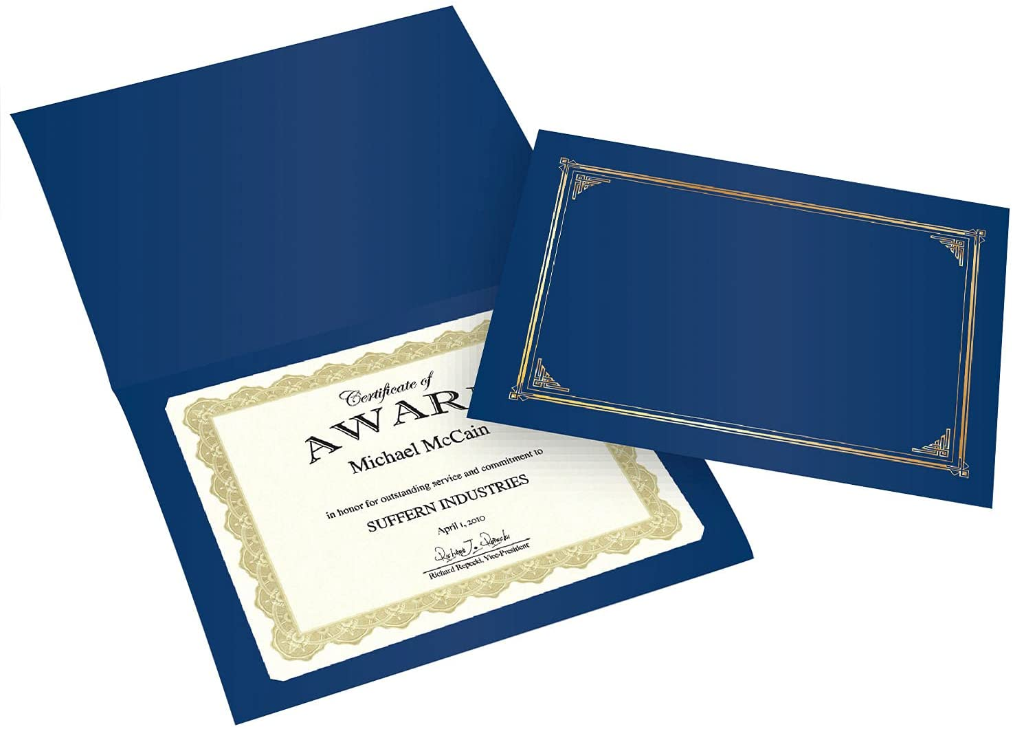 Geographics Classic Linen Certificate/Document Covers, 12.5 x 9.75 ...
