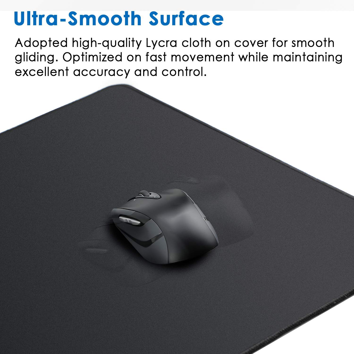 Ktrio Extended Gaming Mouse Pad with Stitched Edges, Non-Slip Rubber ...