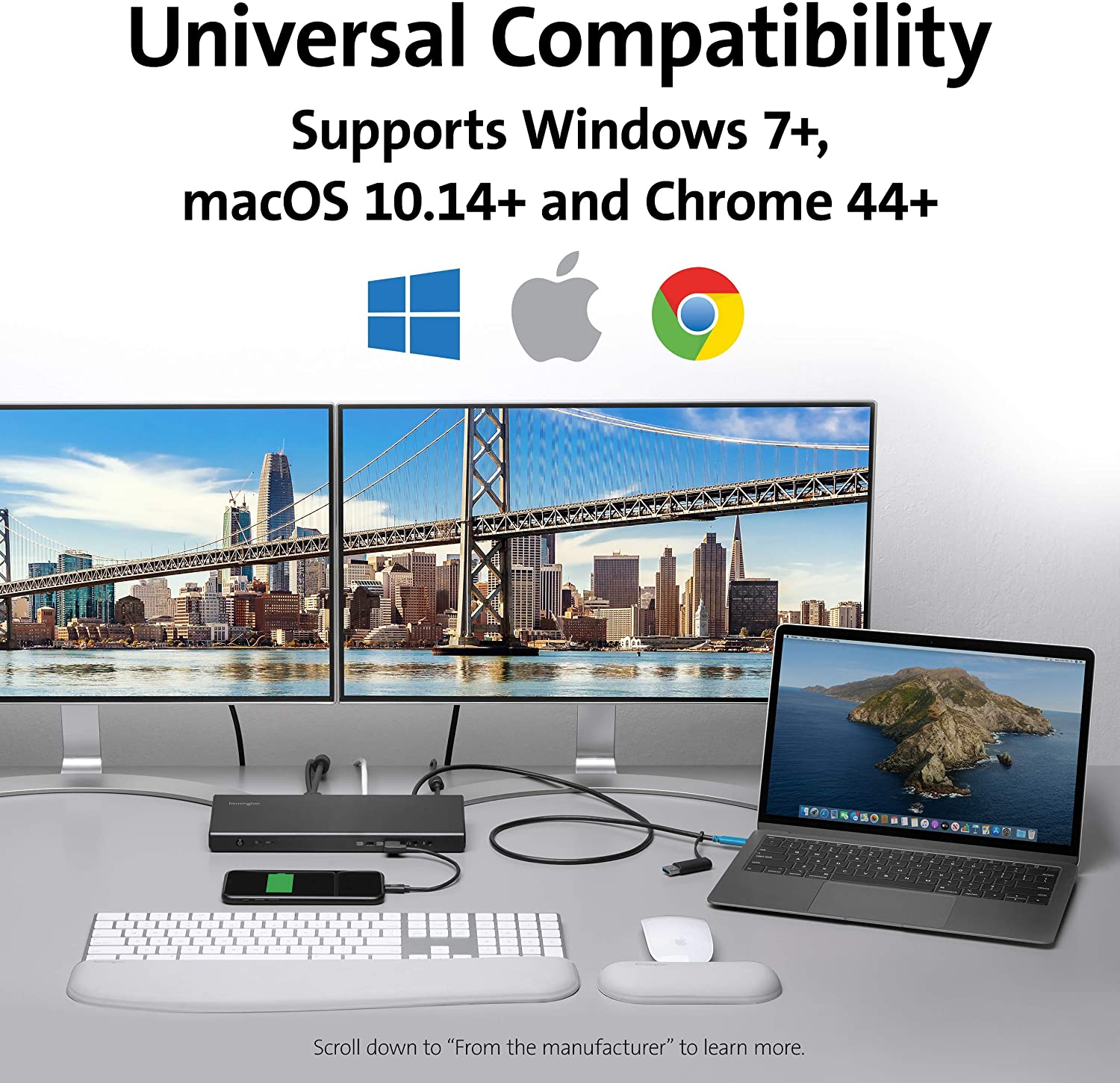 Kensington SD4750P USB-C Docking Station for Windows Laptops, MacBooks ...