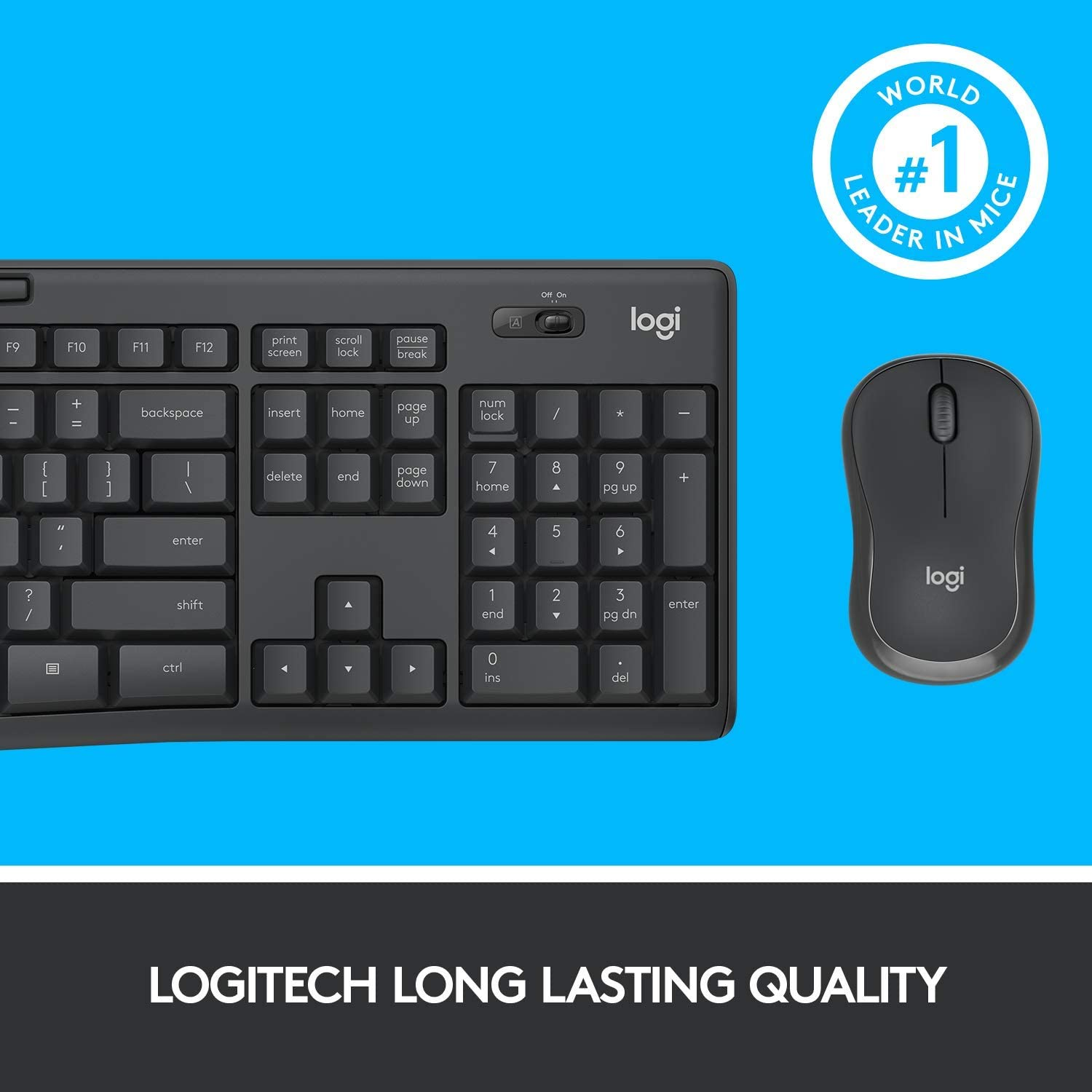 Logitech MK295 Wireless Keyboard and Mouse Combo with SilentTouch ...