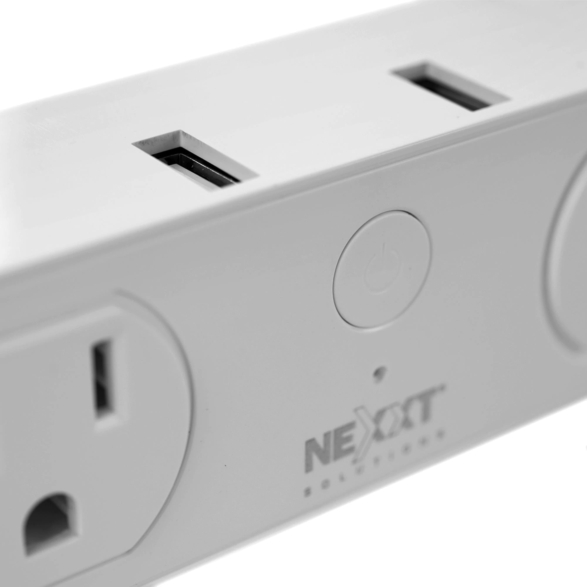 Nexxt Solutions Smart Wi-Fi Indoor Dual Plug with Nema in White