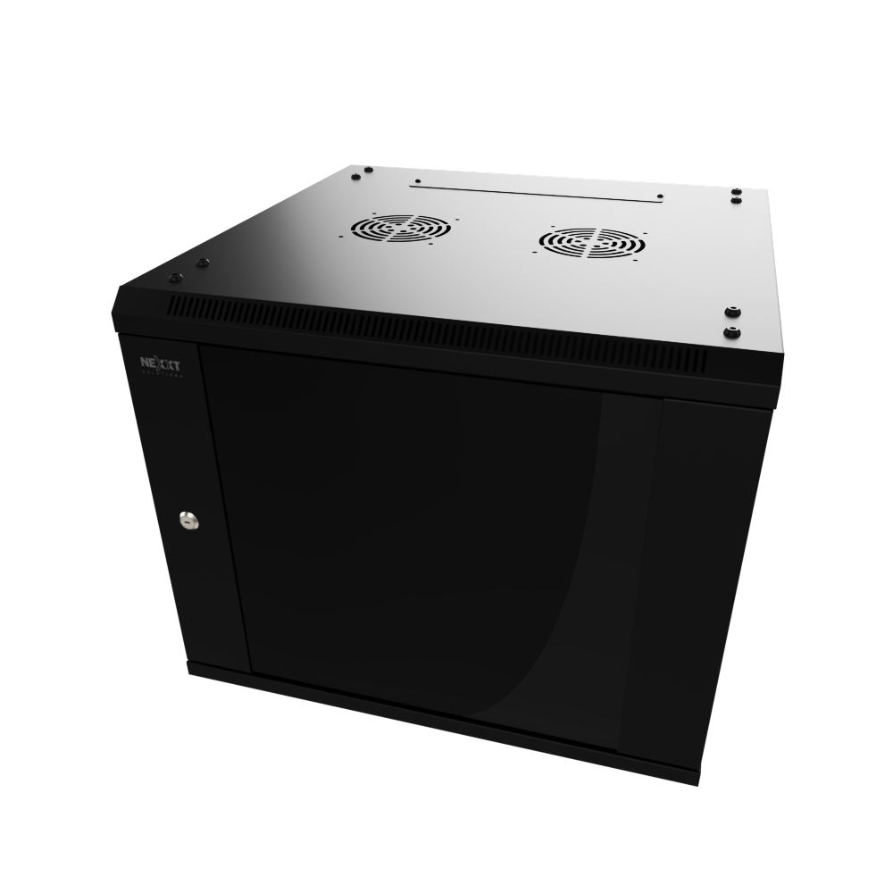 Nexxt Solutions Wall Mount Enclosure, Wall Pivotable, Dual Hinged, 12U ...