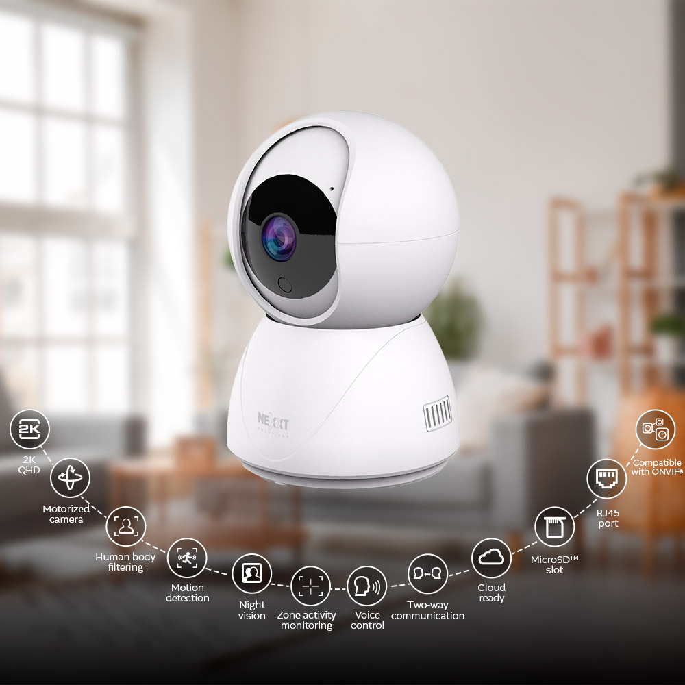 NEXXT 2K QHD Smart Security Camera White (NHC-IP10)