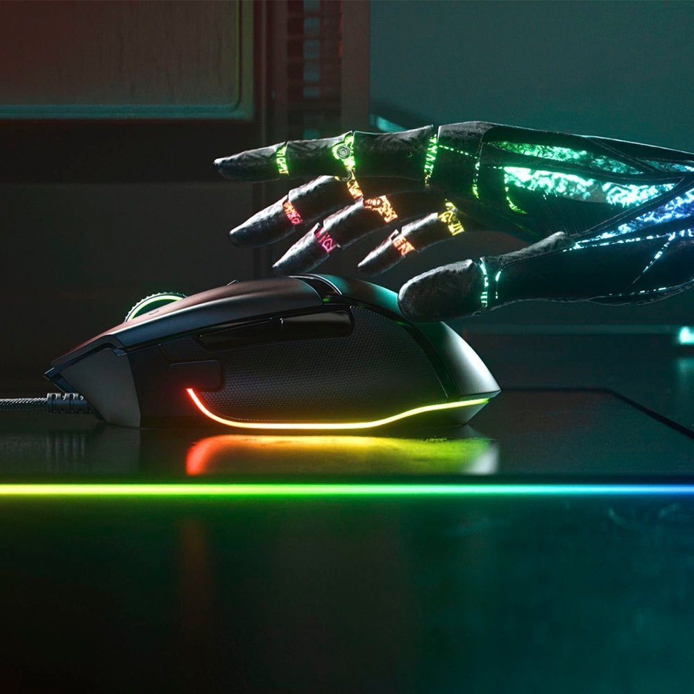 Razer - Basilisk V3 Wired Optical Gaming Mouse with Chroma RBG Lighting ...