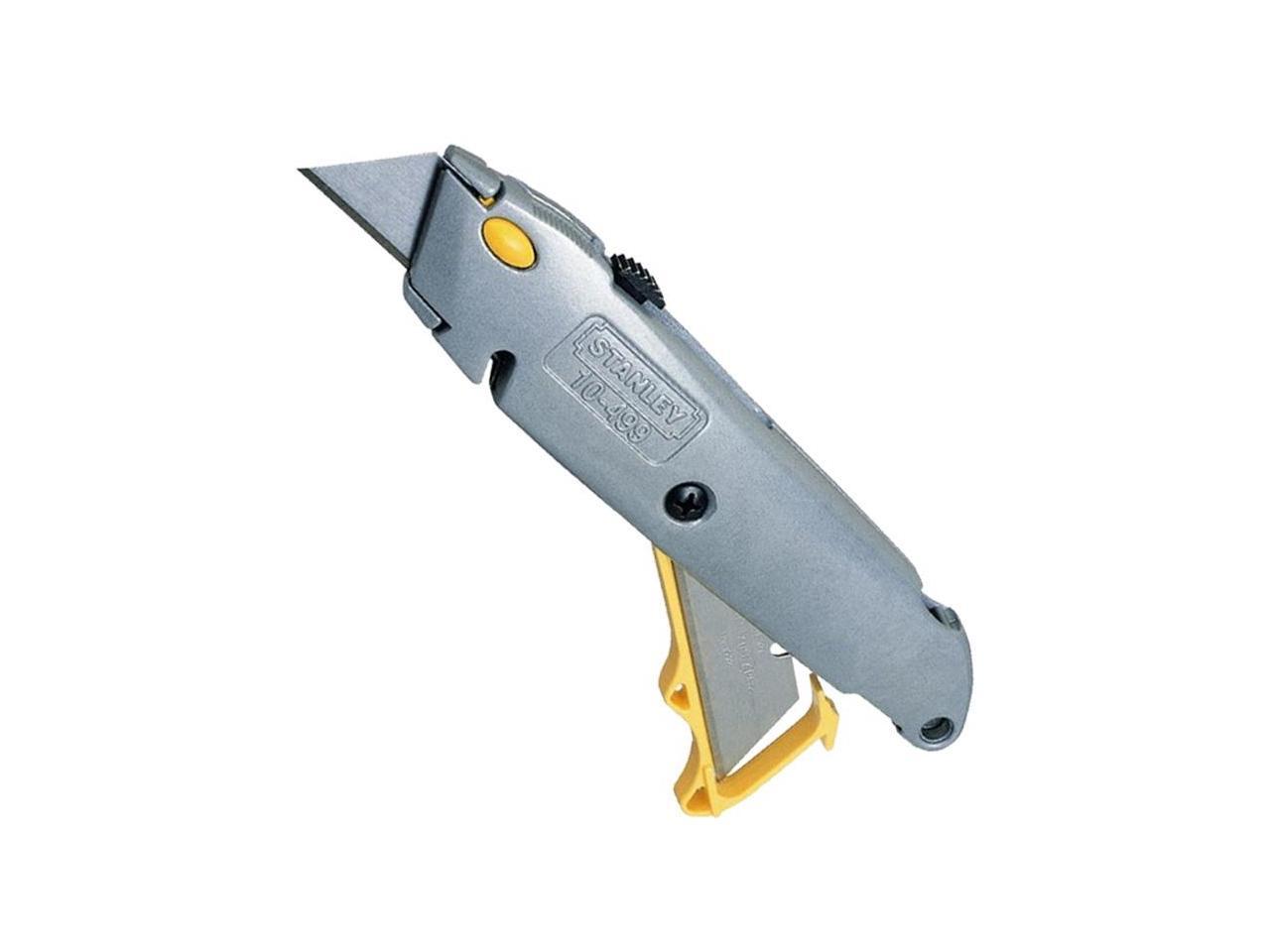 Quick-Change Utility Knife with Retractable Blade and Twine Cutter