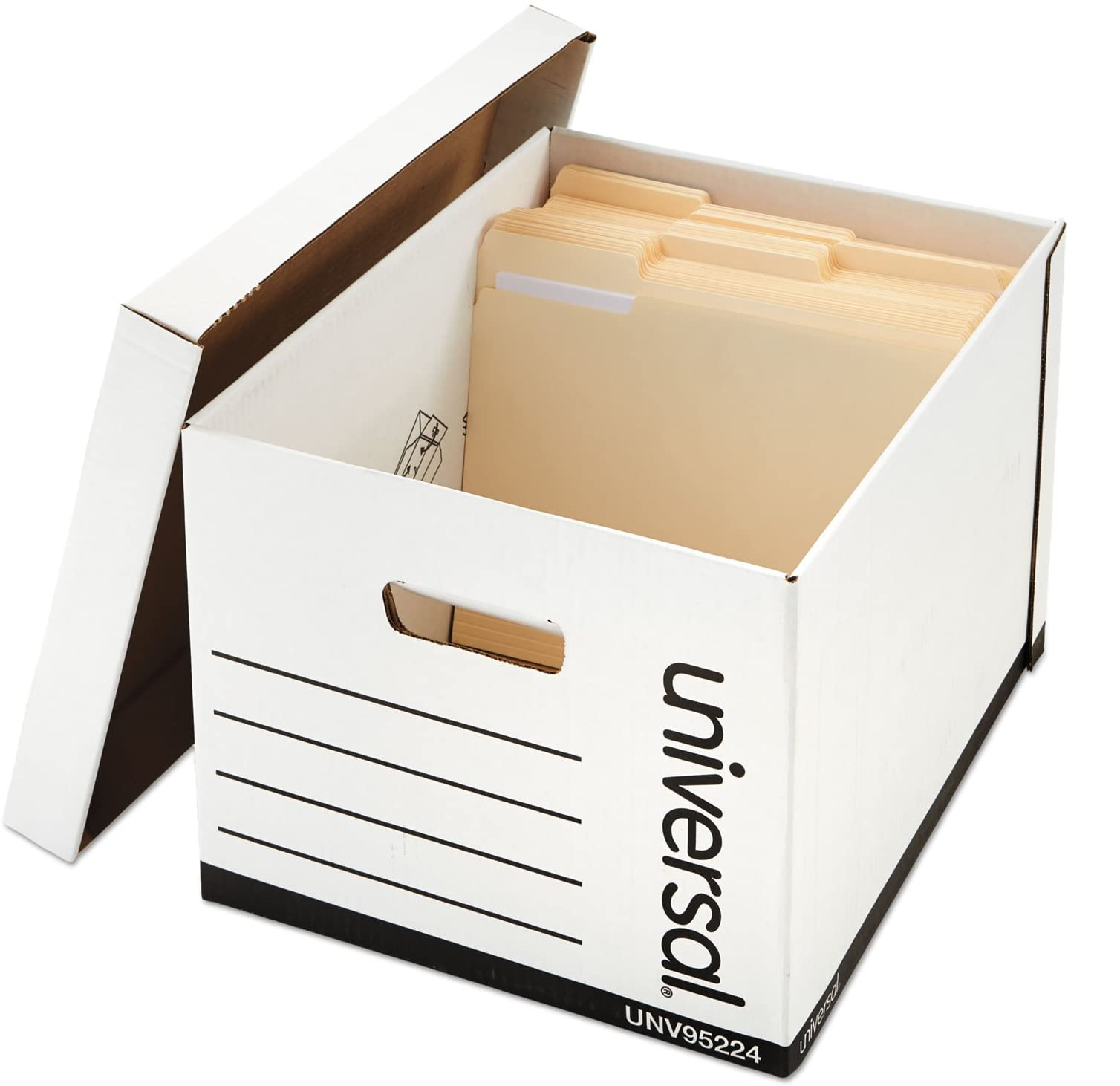 UNV95224 - Universal Quick Set-Up Lift-Off Lid Storage Box