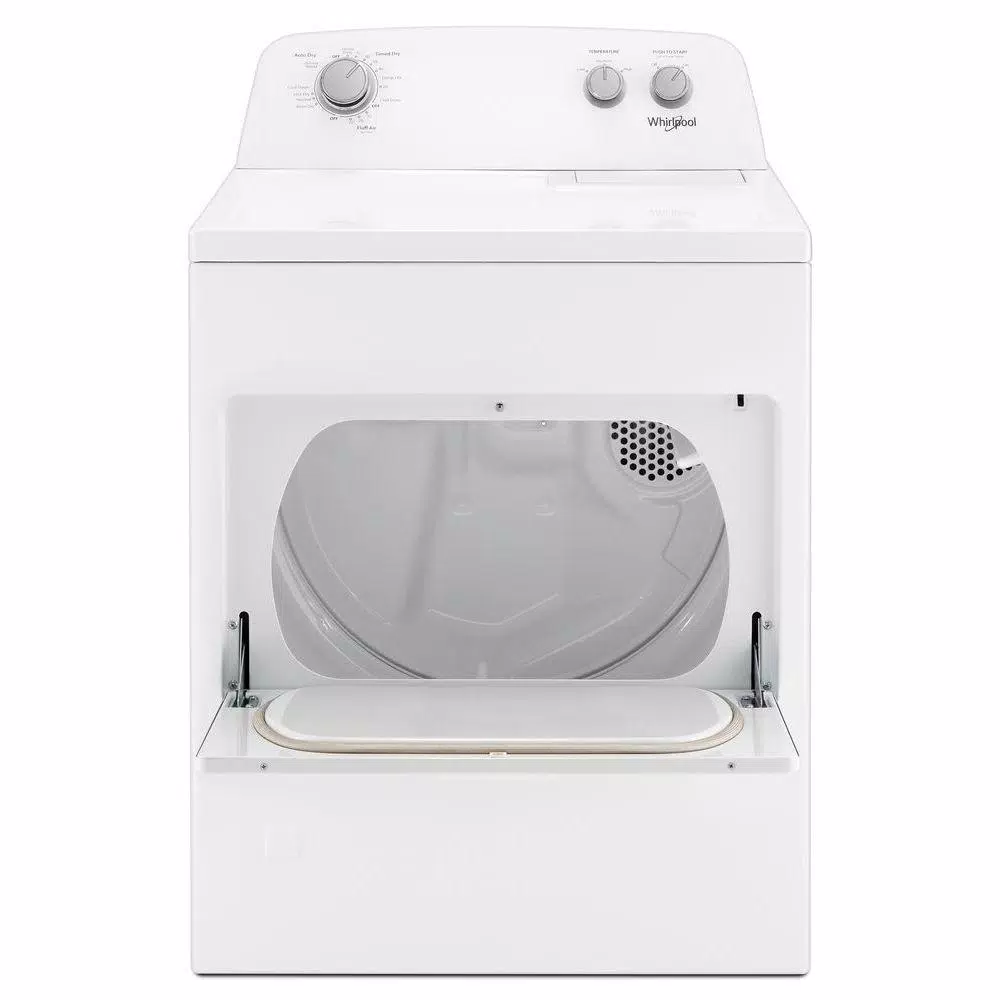 Whirlpool 7.0 cu. ft. 120-Volt White Gas Dryer with AutoDry Drying ...